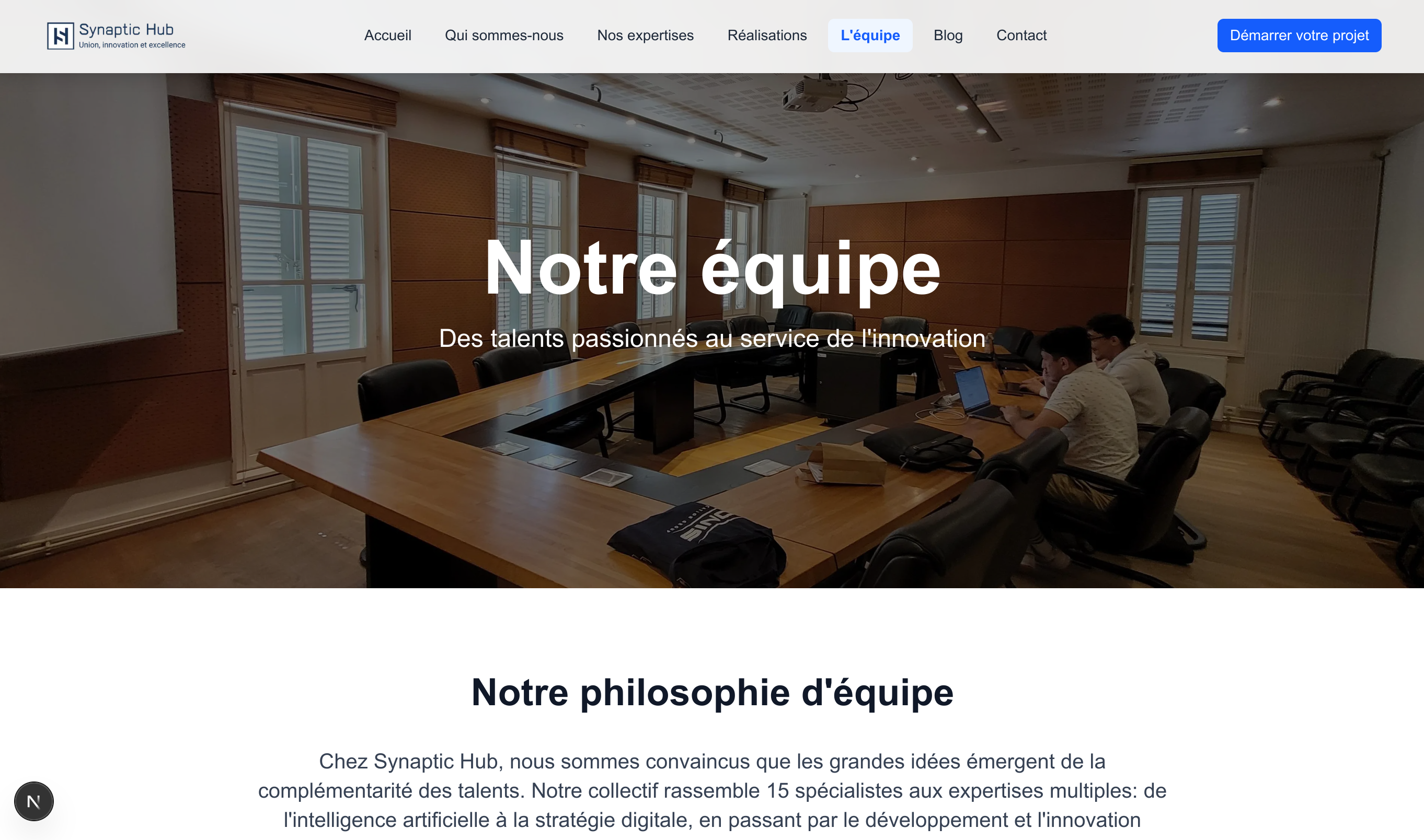 L'équipe Synaptic Hub | Synaptic Hub